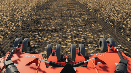 FS19_Mowable Cotton Stalks - Implement and tools - American style modding